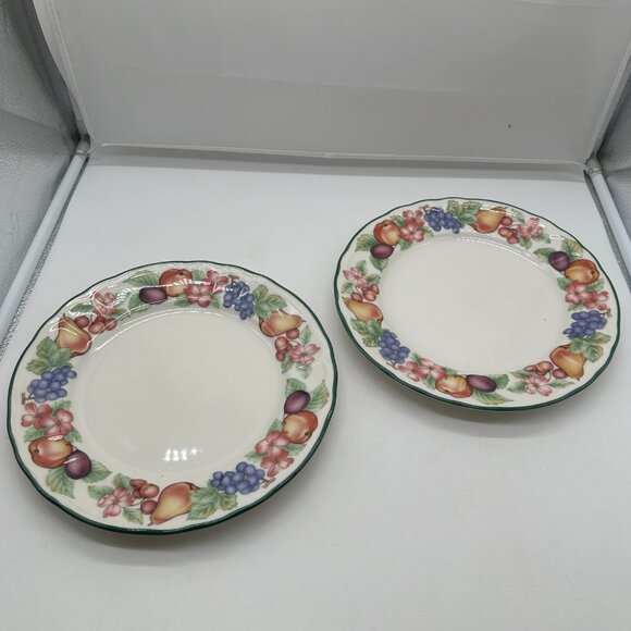 Epoch | Dining | Euc Set Of 2 Epoch Market Day Salad Plate Plates ...